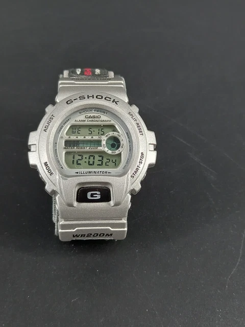 CASIO G-SHOCK ILLUMINATOR DW-6900 Armbanduhr Uhr wrist watch grau neue Batterie EUR 45,00 ...