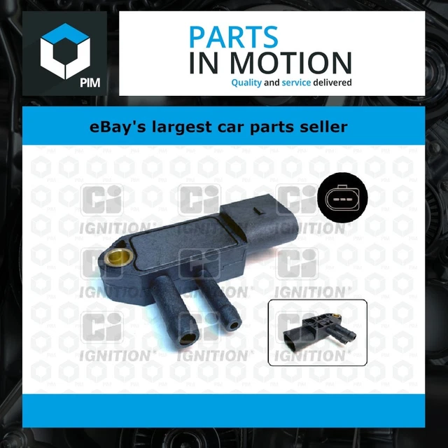 EXHAUST PRESSURE SENSOR fits VW CADDY Mk3, Mk4 1.6D 2.0D 10 to 20 CFHC ...