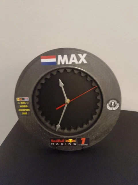 F1 RACE USED Red Bull Brake disc Clock. Max Verstappen World Champion ...