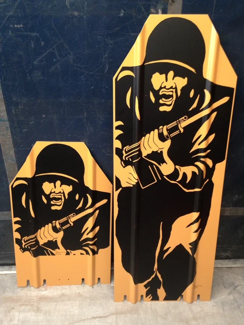 SHOOTING TARGETS ARMY METAL TARGETS FIGURE MOD FIG 12 AND FIG 11 MAN ...
