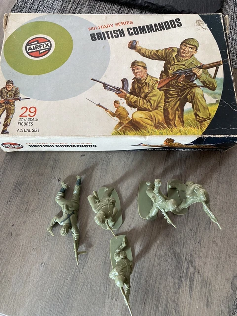 VINTAGE AIRFIX 1/32 British Commandos Boxed £20.00 - PicClick UK