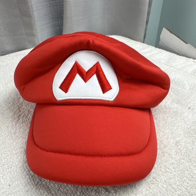 RED SUPER MARIO Bros Mario Hat Halloween Costume Accessory Hat Cosplay ...
