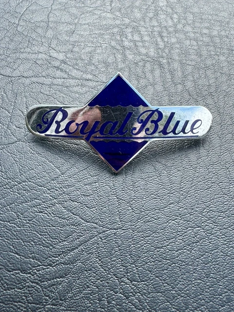 ROYAL BLUE BOURNEMOUTH Bus Coach Conductor Driver Enamel Cap Hat Badge ...