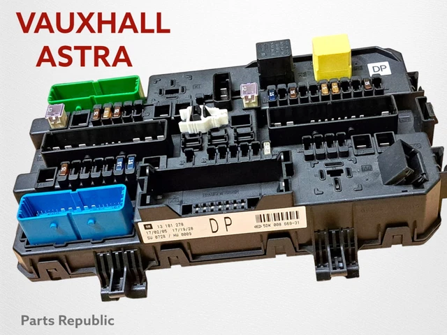 VAUXHALL ASTRA H Mk5 Rear Boot Fuse Relay Box Fuse Box Module 13181278 ...
