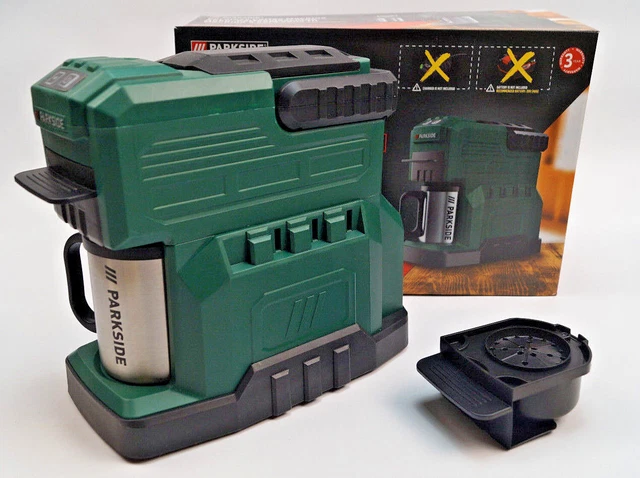 PARKSIDE 20V AKKU Kaffeemaschine PKMA20-Li A1 Baustelle Mobile Kaffee ...