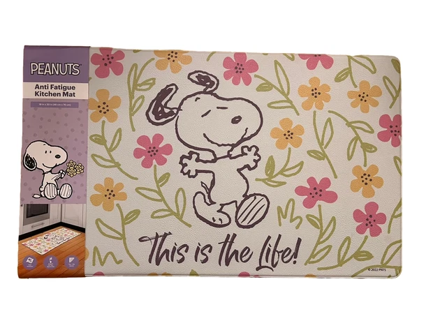PEANUTS SNOOPY SPRING This Is The Life Anti fatigue Kitchen Mat ...