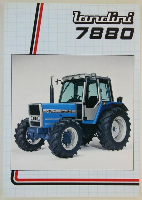 PROSPECTUS BROCHURE TRACTEUR LANDINI 7880 traktor tractor trattori prospekt EUR 9,99 - PicClick DE