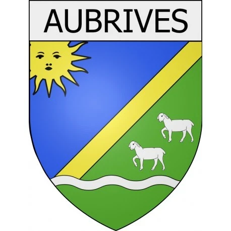 AUBRIVES 08 VILLE Stickers blason autocollant adhésif Taille:12 cm EUR 3,99 - PicClick FR