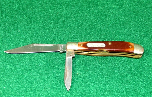 VINTAGE SCHRADE OLD Timer 720T Classic Pocket Knife 2 Blade Made in the ...