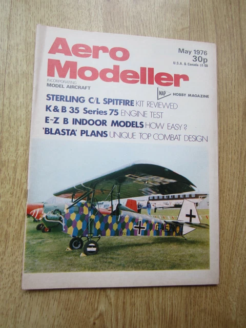 MAY 1976 Aero Modeller Model Aircraft Magazine Vintage Aeromodeller £5. ...