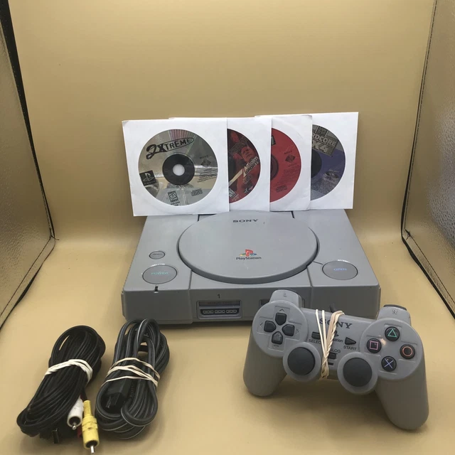 SONY PLAYSTATION 1 PS1 System Console Official OEM Controller Bundle ...