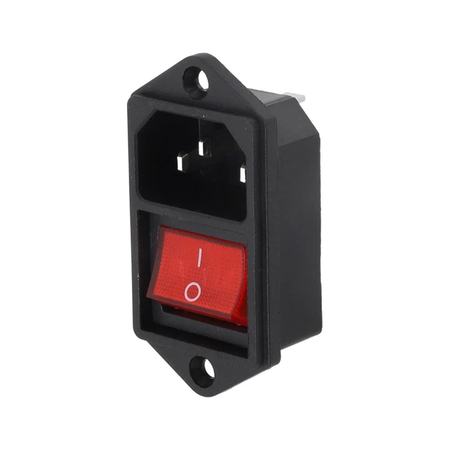 FOR WORKSHOPS IEC Connector Socket Red Switch Socket Efficient Power ...