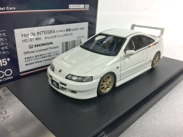 PO 1:43 HI STORY HS181WH HONDA INTEGRA TYPE R MUGEN DC2 resin scale ...