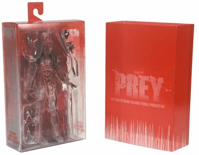PREDATOR PREY ULTIMATE Feral Bear Blood Action Figure Transpa Deluxe ...