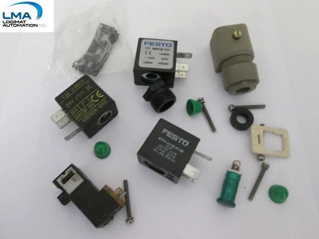 PLUG SOLENOID COIL Connector Kit - Festo / Asco 24Vdc - Lot $18.00 ...
