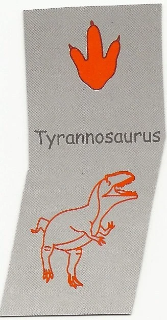 DINOSAUR STAMP TYRANNOSAURUS REX T-REX Animal Footprint INK STAMPER ...