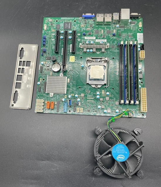 SUPERMICRO X11SSL-F SERVER Motherboard + IO Shield + E3-1220-V6 + 8GB ... SUPERMICRO X11SSL-F SERVER Motherboard + IO Shield + E3-1220-V6 + 8GB ...