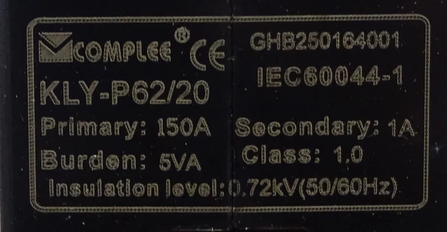 POWER CONVERTER COMPLETE KLY-P62/20 Meter Converter Current Transformer ...