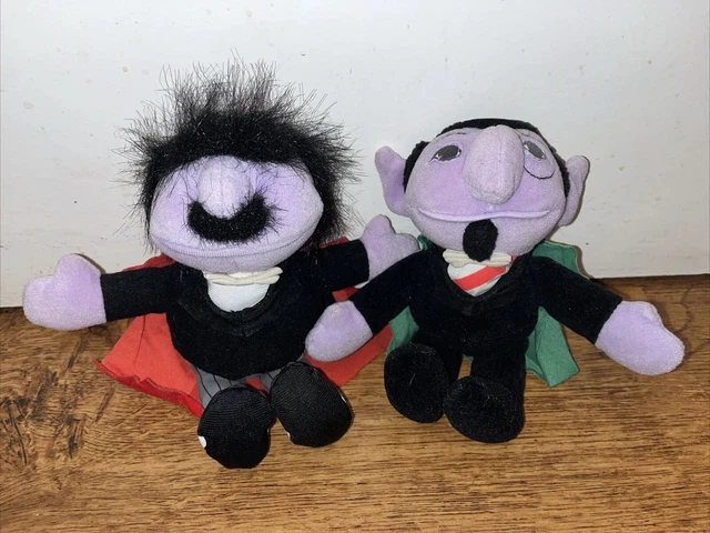 THE COUNT & Mumford Tyco Sesame Street Beans Beanie Soft Toy 1997 Jim ...