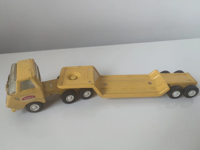 VINTAGE 70'S TONKA Low Loader Transporter £17.99 - PicClick UK