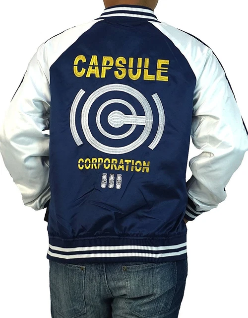 CAPSULE CORPORATION DRAGON Ball Sukajan Souvenir Jacket Red Ribbon Army ...