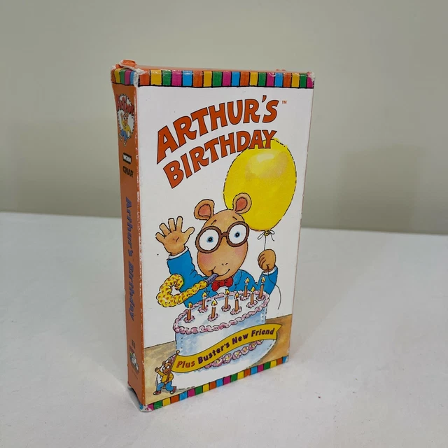 PBS KIDS ARTHUR‘S Birthday VHS Buster‘s New Friend Cartoon TV Show ...