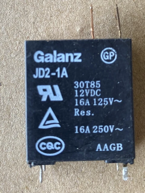 RELAIS 12V GALANZ JD2-1A EUR 10,00 - PicClick FR