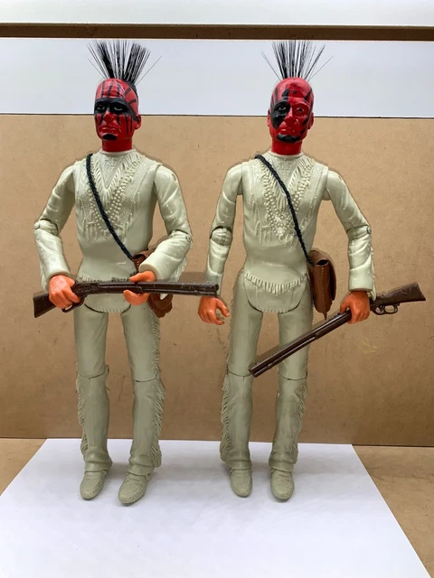 MARX CUSTOM INDIAN Warrior Fort Apache Fighters Johnny West Cherokee ...