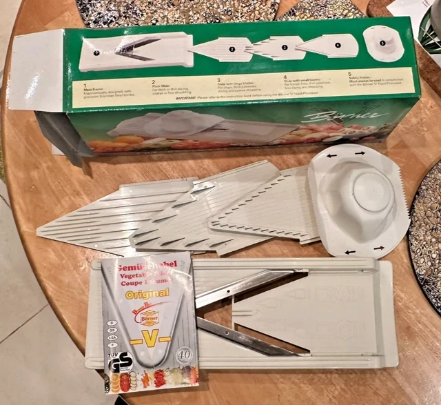 BÖRNER V-SLICER PLUS Mandoline Vintage 6 Piece With Original Box £16.15 ...