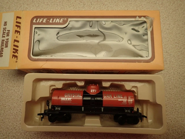 HO GAUGE LIFE-LIKE 8494 Single Dome Tank Car Crystal Car Line Looks ...