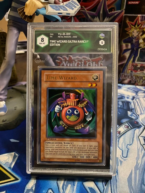 YU-GI-OH! CARD TIME Wizard Ultra Rare 1st MRD Asian English GRAAD 8 ...