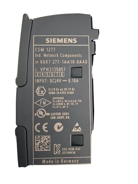SIEMENS SIMATIC NET S7-1200 Csm 1277 Module 6Gk7-277-1Aa10-0Aa0 (New No ...