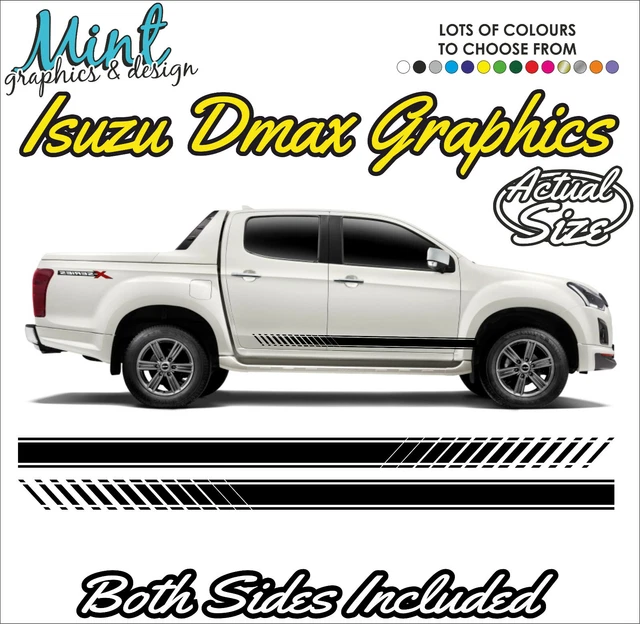 ISUZU DMAX TRUCK 4x4 Side Stripes Decals Stickers Van Graphics FREE P&P ...