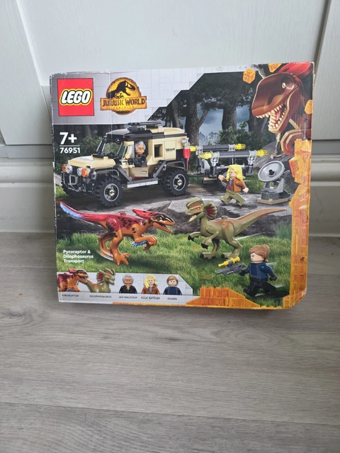 LEGO JURASSIC WORLD 76951 Pyroraptor and Dilophosaurus Transport Set £ ...