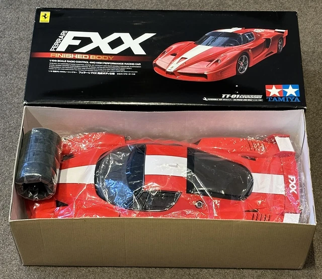 TAMIYA FERRARI FXX Finished Body TT-01 Kit 58377 NIB RARE 1/10 Scale ...