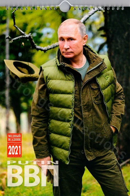VLADIMIR PUTIN WALL Calendar 2021. New Spiral Calendar 2021 with ...
