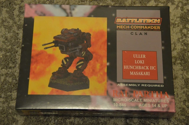 BATTLETECH MECH COMMANDER Clan Miniatures Box set 10-846 Ral Partha £25 ...