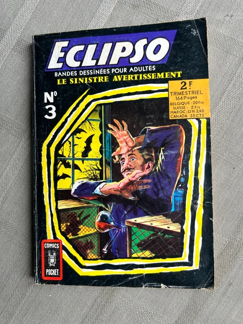 ECLIPSO ARÉDIT COMICS Pocket N°3 Le Sinistre Avertissement 1968 En Très Bon État EUR 25,00 ...