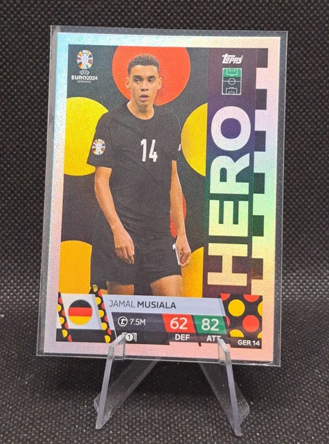 JAMAL MUSIALA CARD - Germany - Hero - GER 14 - Topps UEFA EURO 2024 EUR ...