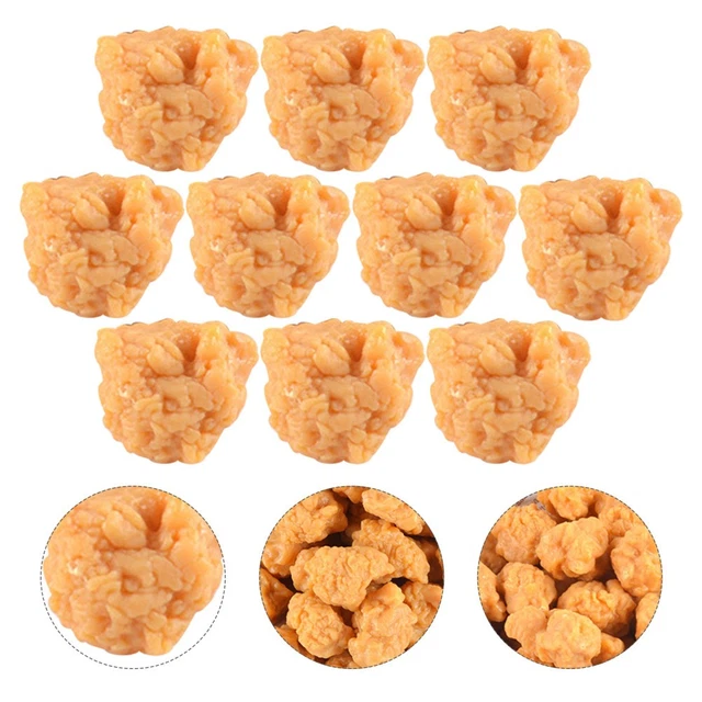 10 PCS ARTIFICIAL Food Chicken Nuggets Realistic Props Model Fake $21. ...