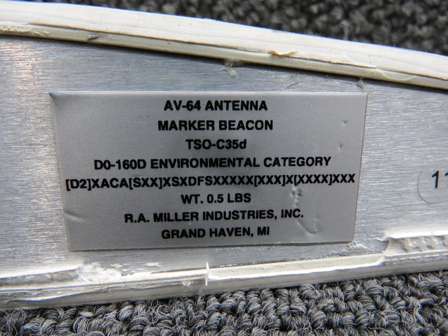 AV-64 RA MILLER Marker Beacon Antenna $176.77 - PicClick CA