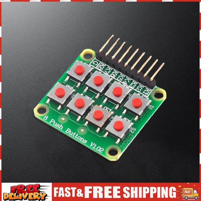 2x4 Keypad 4x2 Keypad 8 Push Buttons V100 Durable Reusable For Arduino