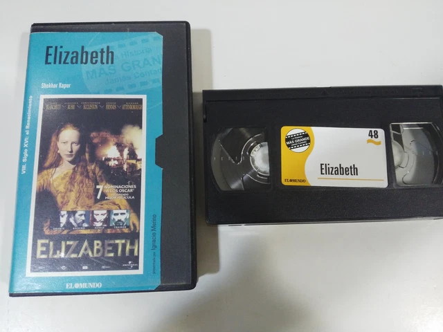 ELIZABETH VHS TAPE Collector Cate Blanchett Geofrey Rush Shekhar Kapur ...
