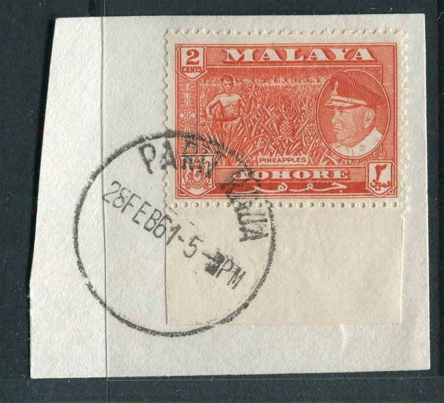 MALAYA; JOHORE 1960S early pictorial Sultan issue 2c. fine used ...