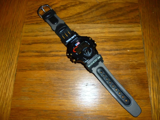 VINTAGE QUEMEX American Spirit 30m Digital Watch New In Box £9.99 ...