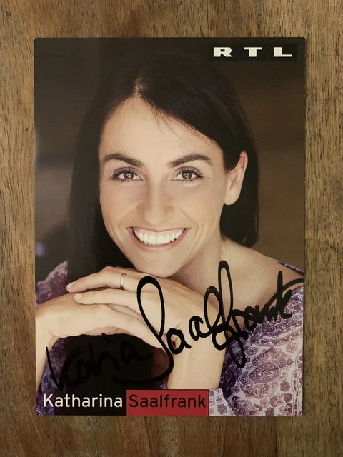 KATHARINA SAALFRANK AUTOGRAMM Fernsehen TV RTL Pädagogin Super Nanny signiert ! EUR 1,90 ...