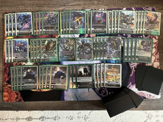 DIGIMON TCG BLACK/GREEN Digi-police/D-Brigade Deck - Tournament Ready ...