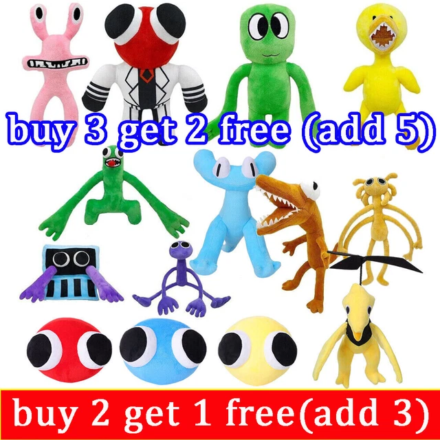 RAINBOW FRIENDS CHAPTER 2 Cyan Plush Toy Yellow Friend Soft Stuffed ...