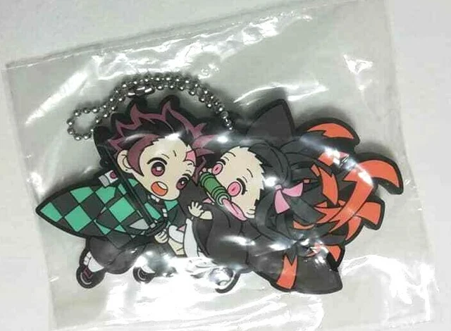 KIMETSU NO YAIBA Buddy Rubber Strap Charm Tanjiro Nezuko Kamado ...