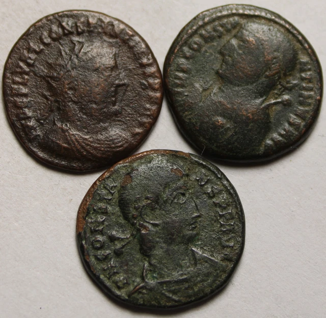 LOT RARE GENUINE ancient Roman coins Radiate Constantine Jupiter ...